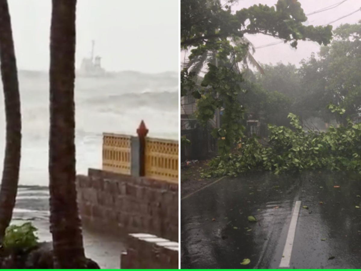मुंबई में Nisarg Cyclone के तांडव की तस्वीरें और वीडियो | Video And ...