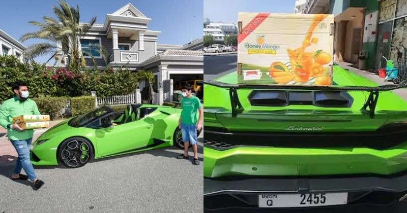 Dubai Man Delivers Mangoes In Lamborghini