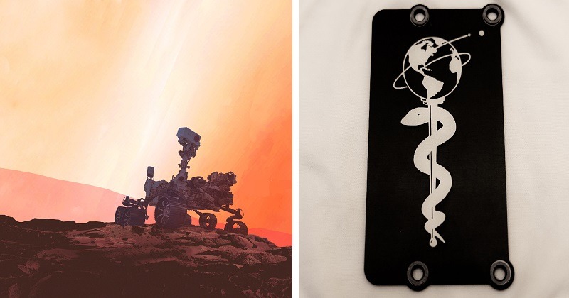 NASA Honours COVID-19 Healthcare Workers With A Special Plate On Mars Rover