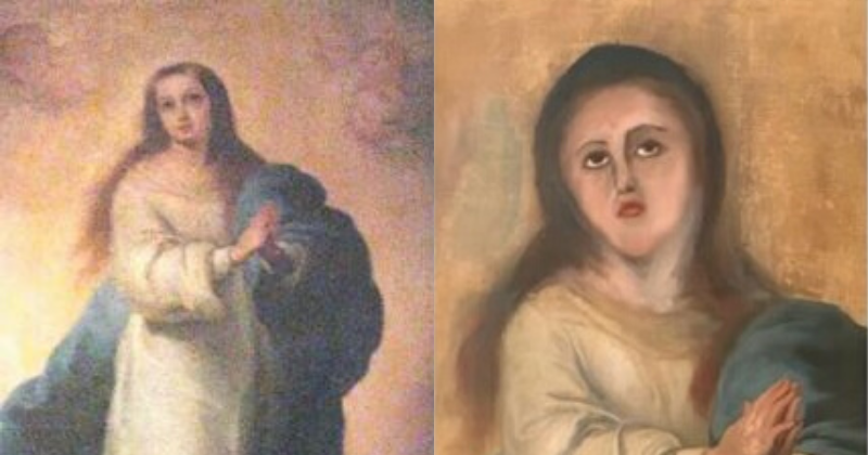 Spanish Artwork Left Botched Up