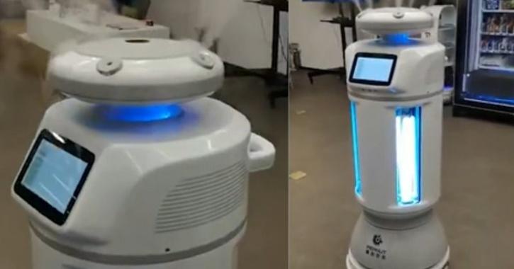 This Robot Kills COVID-19 By Spraying Disinfectants And Flashing UV Lights, Costs Rs 30 Lakh