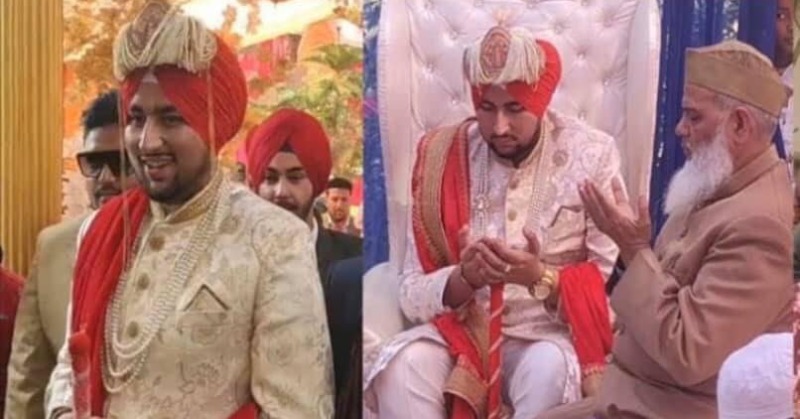 Muslim Groom Wears Turban