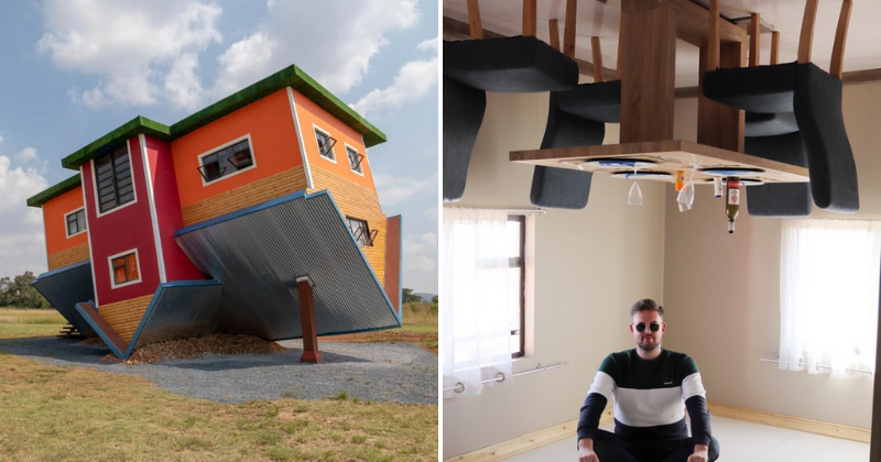 सब उल्टा-पुल्टा! अंदर और बाहर से उल्टे इस घर को देखते ही अच्छे-अच्छों ...