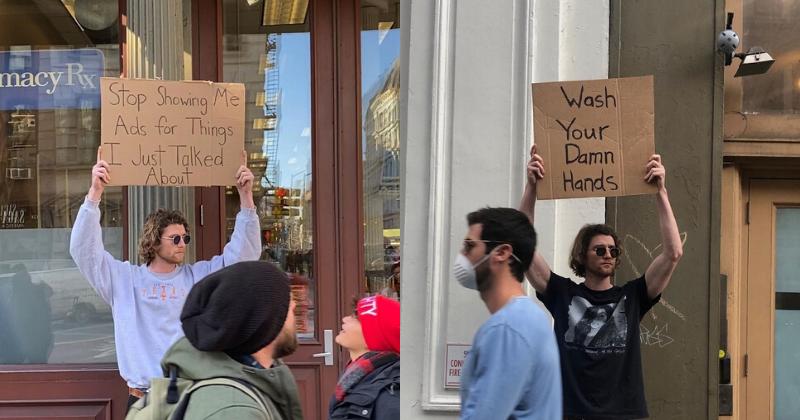 'Dude With A Sign' Guy Has Won The Internet With 5.7 Million Followers ...