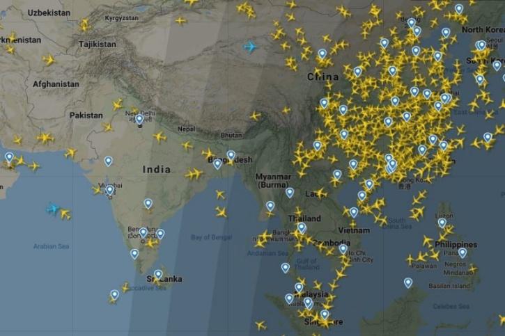 After 60 Days, The Indian Airspace Is Open And These Maps Show The ...