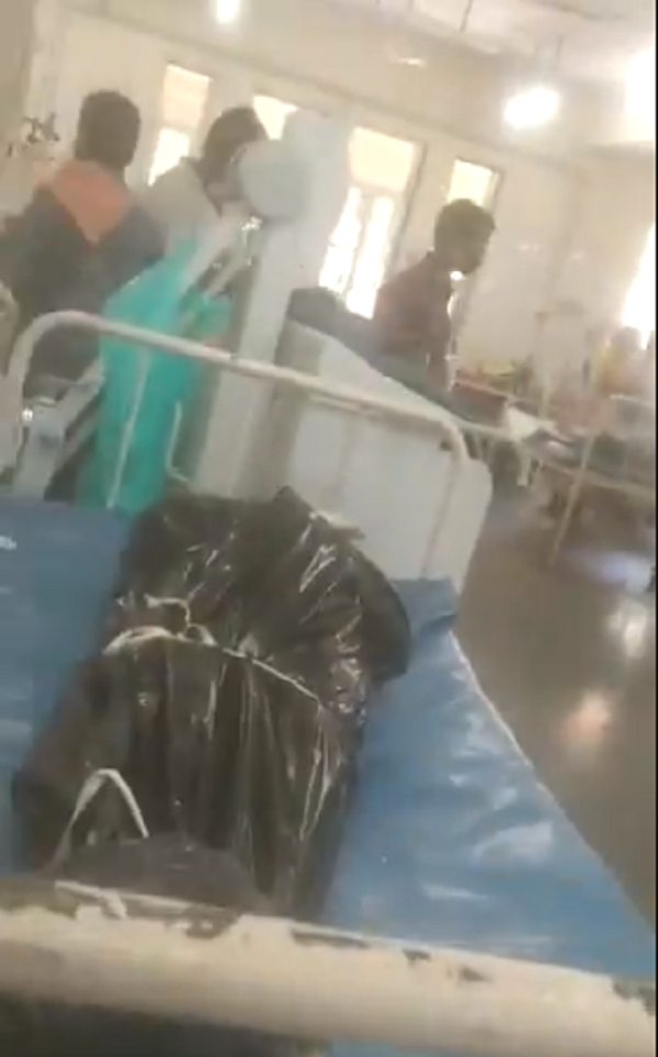 Distressing Video Allegedly Shows Dead Bodies Lying Next To COVID ...