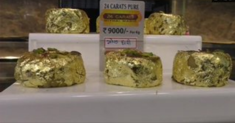 सूरत की इस दुकान पर मिल रही है 'सोने की मिठाई'. दाम है 9 हज़ार रु ...