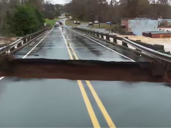 Bridge Splits During Live TV Reporting