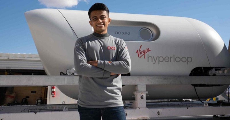 First Indian To Travel Inside A Hyperloop Pod