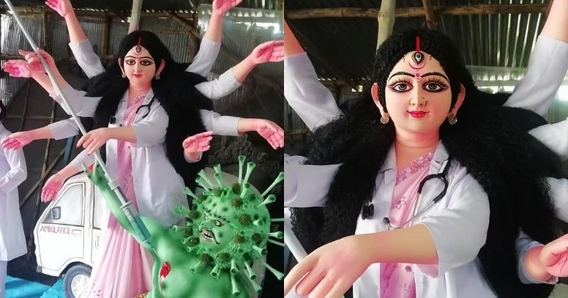 Maa Durga's Avatar Doctor Killing 'Coroansur'