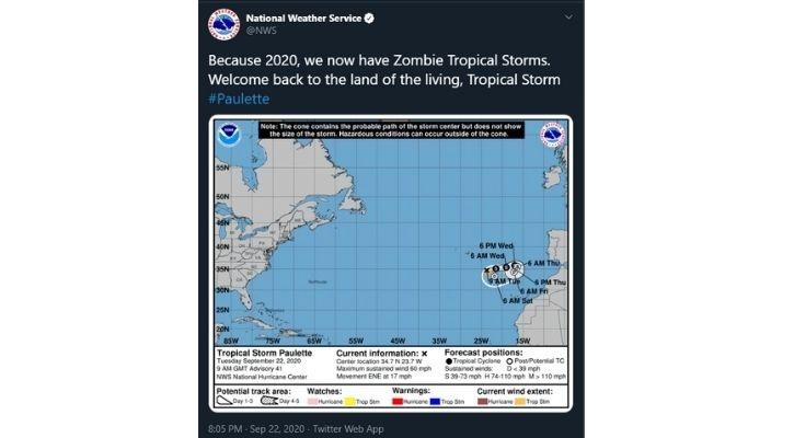 Zombie Cyclone Paulette: First Time In 16 Years A Dead Cyclone Has ...