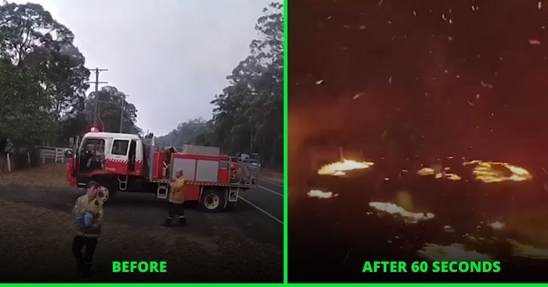 Watch: Unbelievable Speed Of Wildfires Burn Acres Of Land Within Seconds