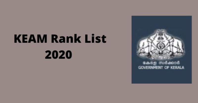 KEAM 2020 Rank List for Engineering & Pharmacy @ cee.kerala.gov.in