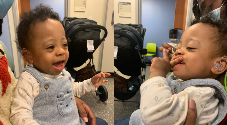 Baby Hears Mom's Voice For The First Time After Getting Hearing Aids
