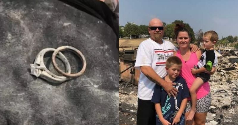California Couple Whose House Burnt Down Find Wedding Rings