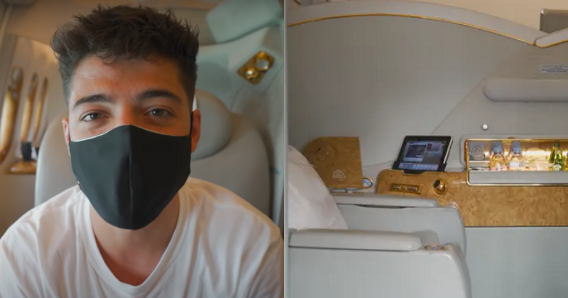 YouTuber Films His Experience Of Travelling In A First Class Flight For ...