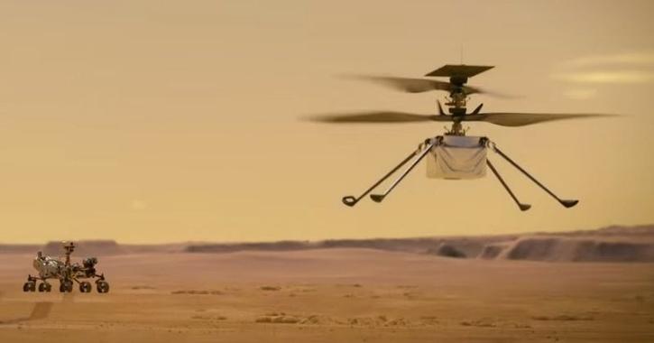 NASA Mars Helicopter Ingenuity Completes Historic 1st Flight On Red Planet