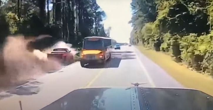 Watch: Video Shows 'Reckless' Driver Crashing Pickup Truck Into A Ditch