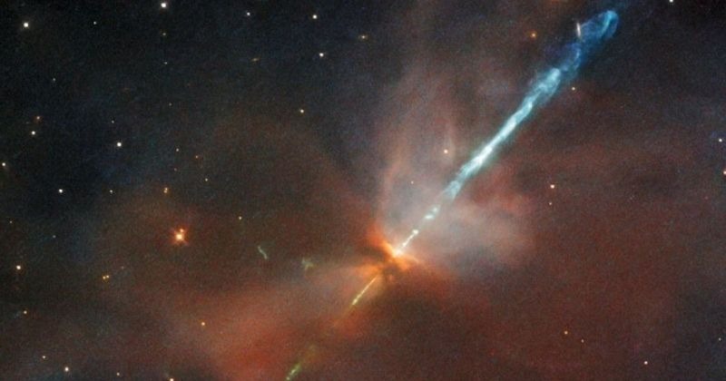Hubble Telescope Captures Amazing Cosmic Sword Piercing A Star's Heart