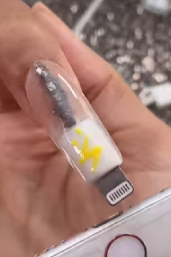 A Smartphone Charger Manicure Is The Newest Trend