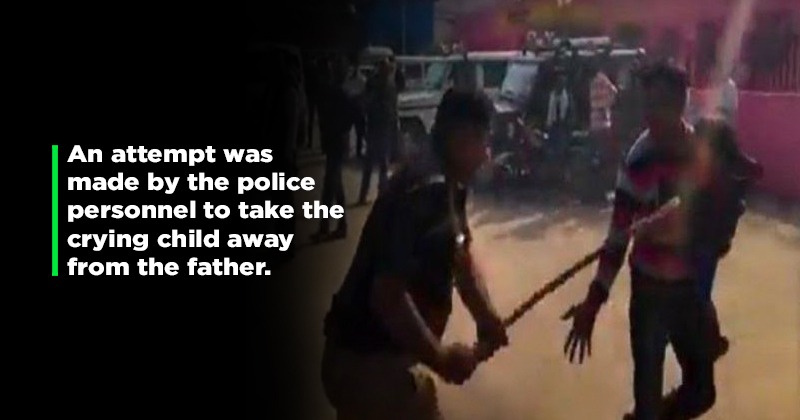 UP Cop Thrashes Man With Child In Arms Even As He Pleads For Mercy ...