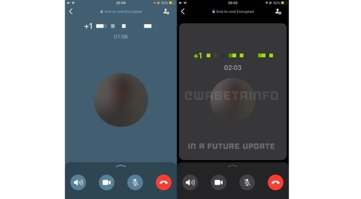 WhatsApp Beta Spotted Testing New User Interface For Voice Call Screen