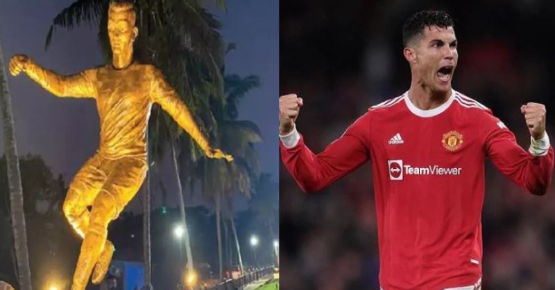 The Statue Of Cristiano Ronaldo Has Been Installed In The Capital City ...