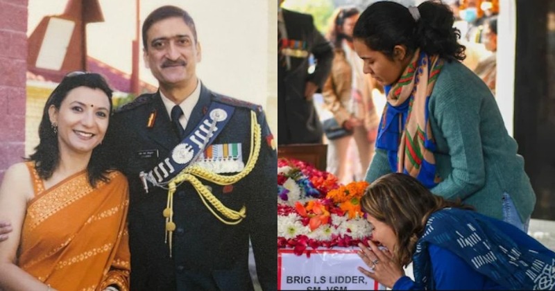 "Must Give A Smiling Send-off": Brigadier LS Lidder's Wife Kisses ...