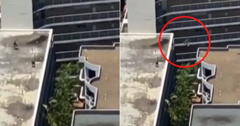 Watch: Daredevil Leaps Between Two High-Rise Buildings