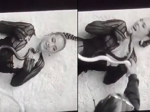 Singer Gets Attacked By Snake In Face By Snake During Shoot