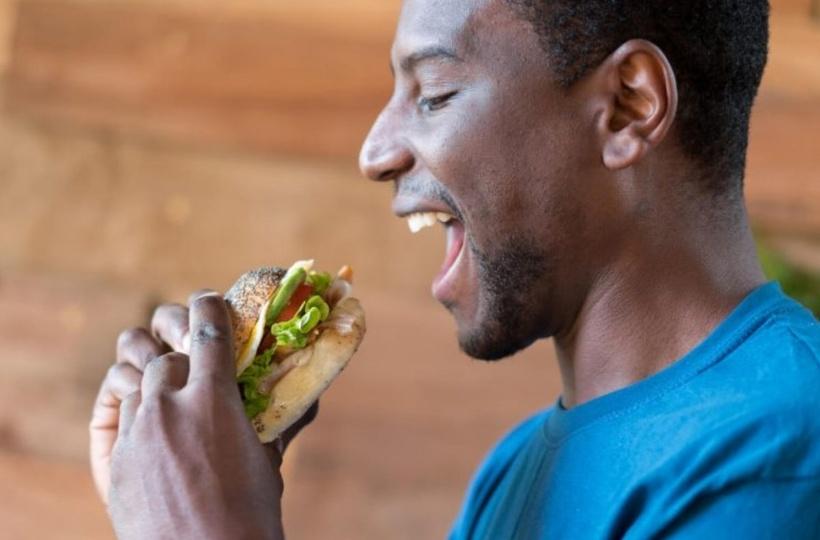 Man Eat Food