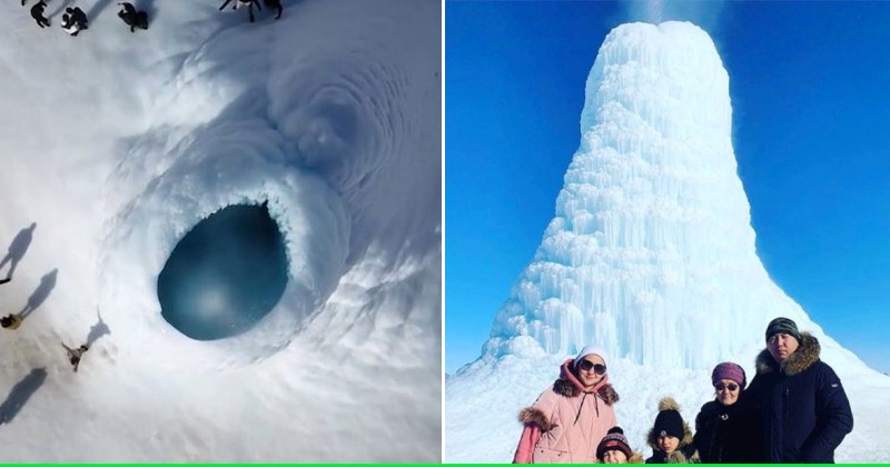 A 45-Ft Ice Volcano That Has Taken Form Naturally Comes Up In ...