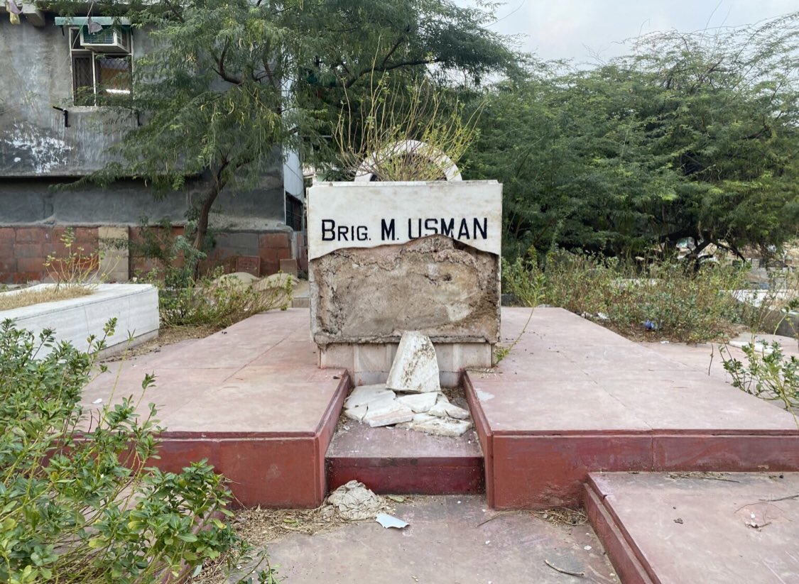 Army Restores Grave Of India-Pakistan War Hero Brigadier Mohammad Usman ...