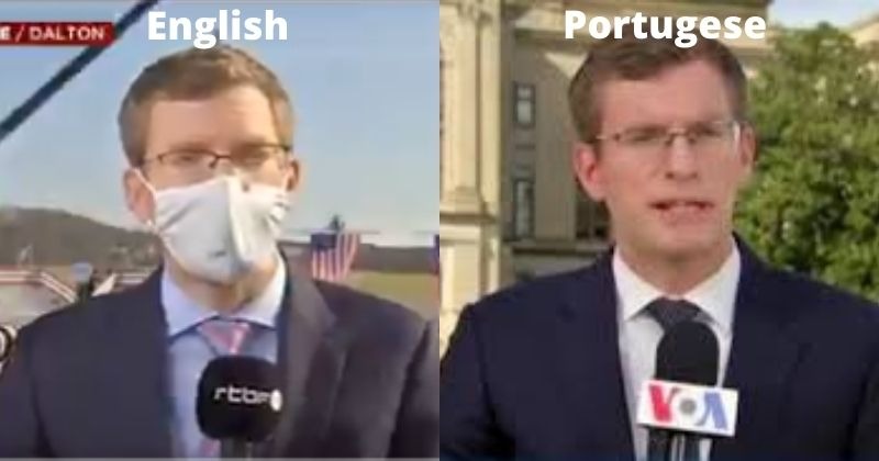 Watch: Journalist Reports News In Six Languages