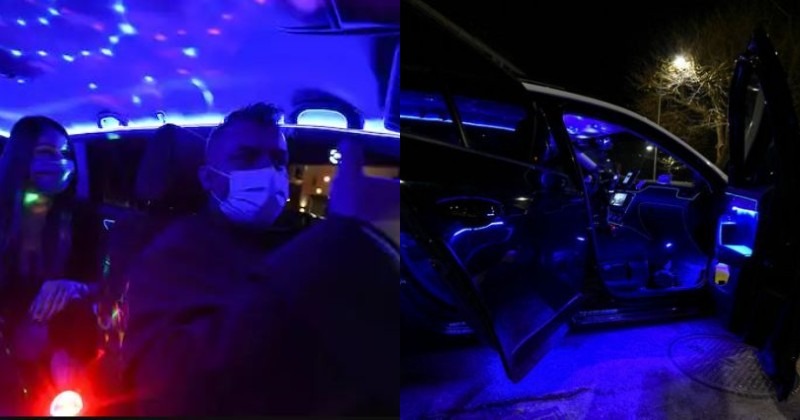 Cab Driver In Greece Converts Taxi Into Nightclub