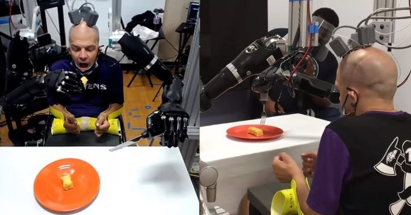 Paralysed Man Feeds Himself After 30 Years, With Mind-Controlled Robotic Hand