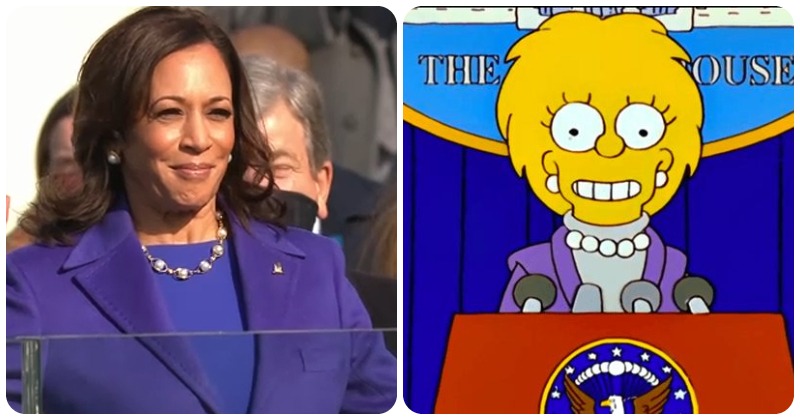 The Simpsons At It Again, 'Predicted' Kamala Harris Inauguration Outfit ...