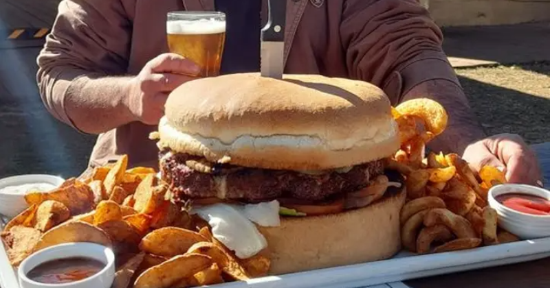 Mammoth Burger Meal Challenge