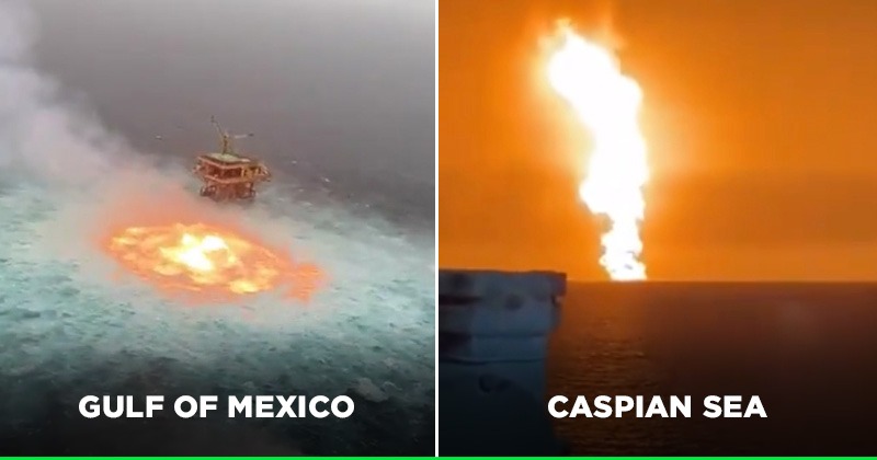 Massive Explosion Rocks Caspian Sea