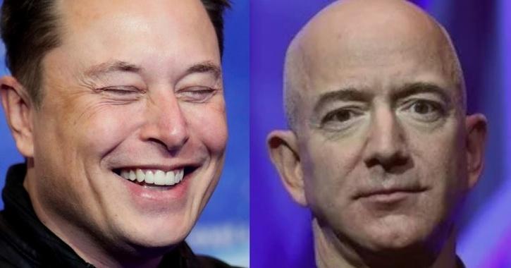Elon Musk Laughs At A Meme Mocking Jeff Bezos’ Space Flight