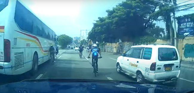 Watch: Careless Cyclist Rams Into Bus In Viral Video