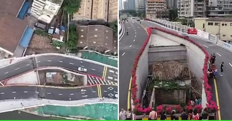 A Highway Has been Built Around This Woman's House