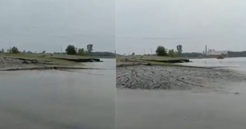 Watch: Video Of Land Rising Above Water Body Goes Viral