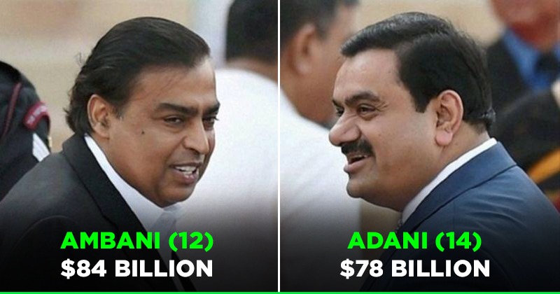 Mukesh Ambani And Gautam Adani Are Richer Than Chinese Billionaires Now