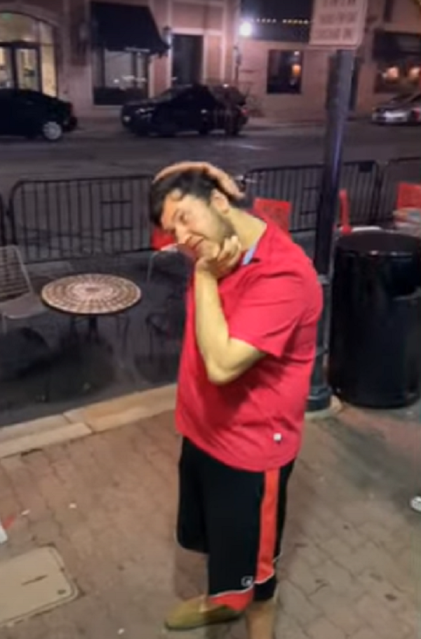 Man Rotates His Head 180 Degrees