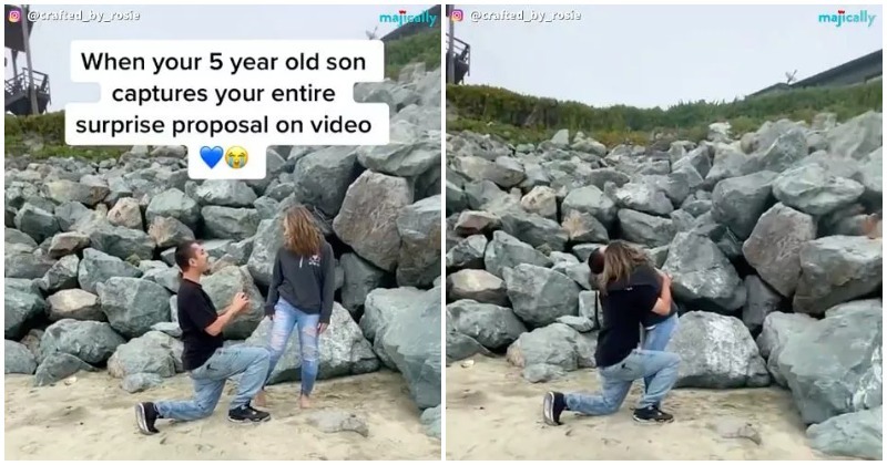 This 5-Year-Old Captures His Parents Proposal On Camera