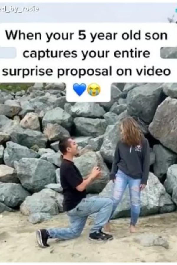 This 5-Year-Old Captures His Parents Proposal On Camera