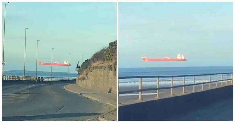 Man Is Left Baffled After Spotting A Ship That Appears To Be 'Floating ...