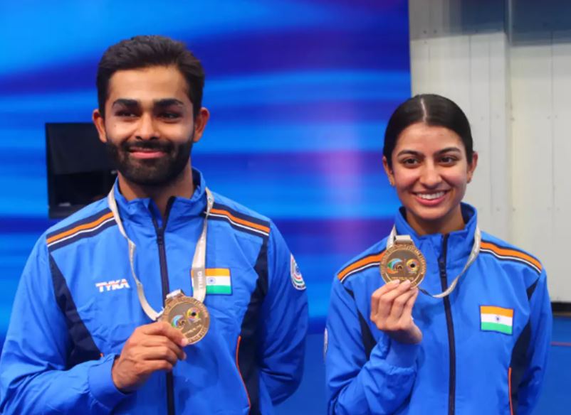 Ganemat, Angad Shoot World Cup Gold With Top Honours In Mixed Skeet Event