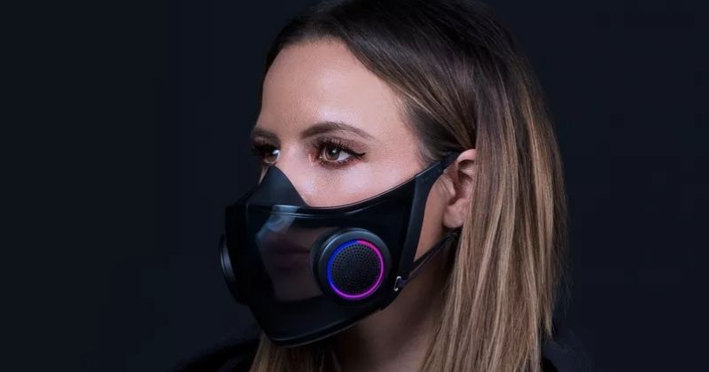Project Hazel: Most Tech-Savvy Face Mask With Mic, Speaker & RGB Lights